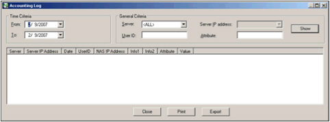 View and Export Accounting Logs | AAA Server for Remote Access | HID Global