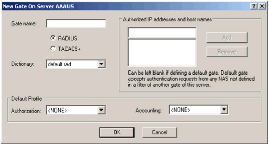 Create a Gate | AAA Server for Remote Access | HID Global