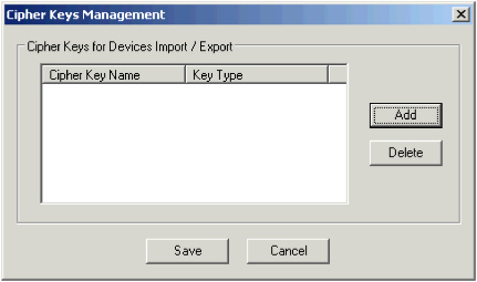 Create Cipher Keys for Importing/Exporting Devices | AAA Server for ...