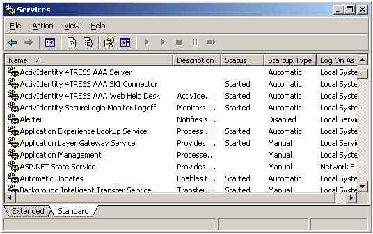 Start or Stop the AAA Server | AAA Server for Remote Access | HID Global