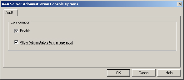 Enable Audit Services | AAA Server for Remote Access | HID Global