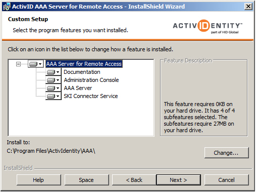 Installing the ActivID AAA SKI Connector | AAA Server for Remote Access ...