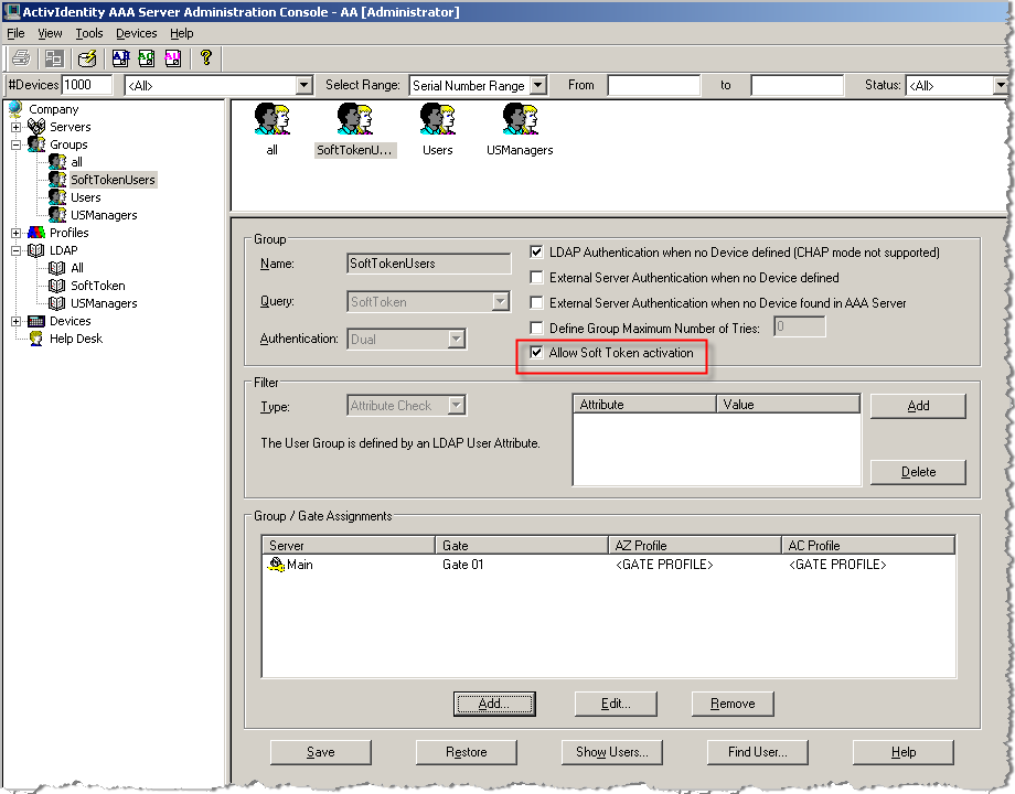 Allow HID Approve Activation for a Group | AAA Server for Remote Access ...