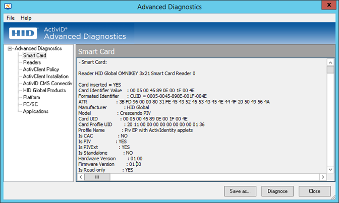 Advanced Diagonostics