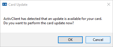 Update Your Smart Card