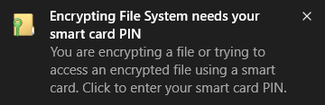 Encrypt/Decrypt Files with EFS