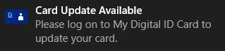 Update Your Smart Card