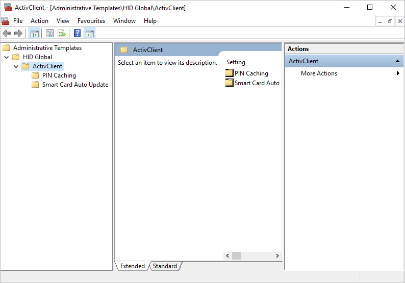 View ActivClient Policy Settings