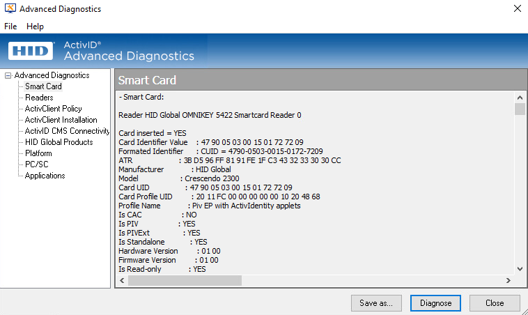 Advanced Diagnostics