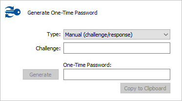 Manually Generate a One-Time Password