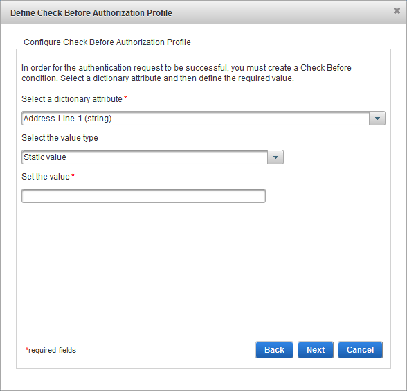 Configure Check Before Authorization Profiles | ActivID Appliance | HID ...
