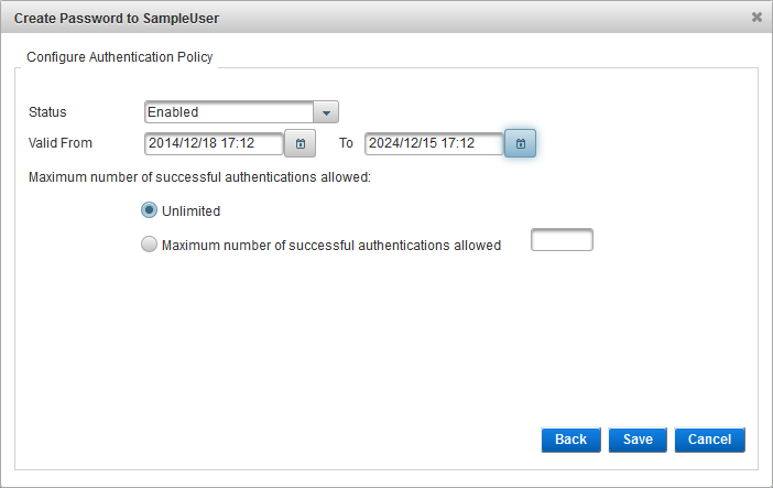 Create a Static Password | ActivID Appliance | HID Global