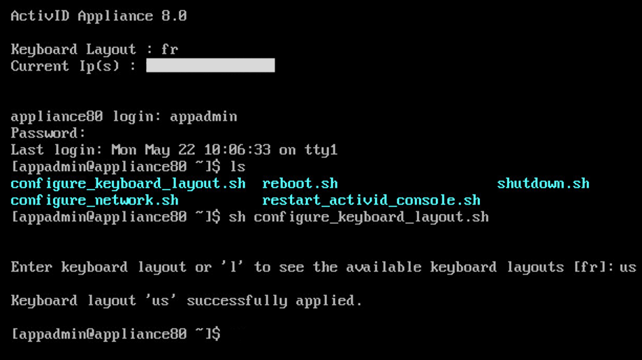 Configure the Keyboard Layout | ActivID Appliance | HID Global