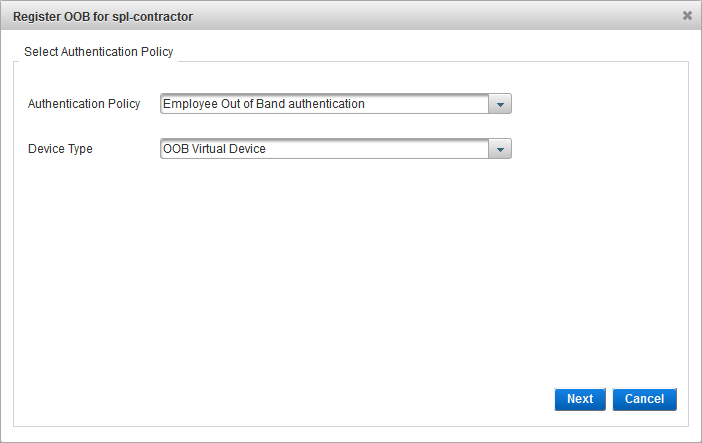 Register a User for Out-of-Band Authentication | ActivID Appliance ...