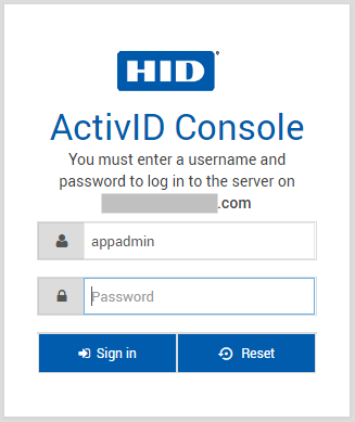 About the ActivID Console | ActivID Appliance | HID Global