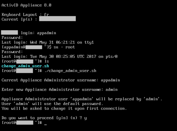 Manage the ActivID Appliance Administrator Accounts | ActivID Appliance ...