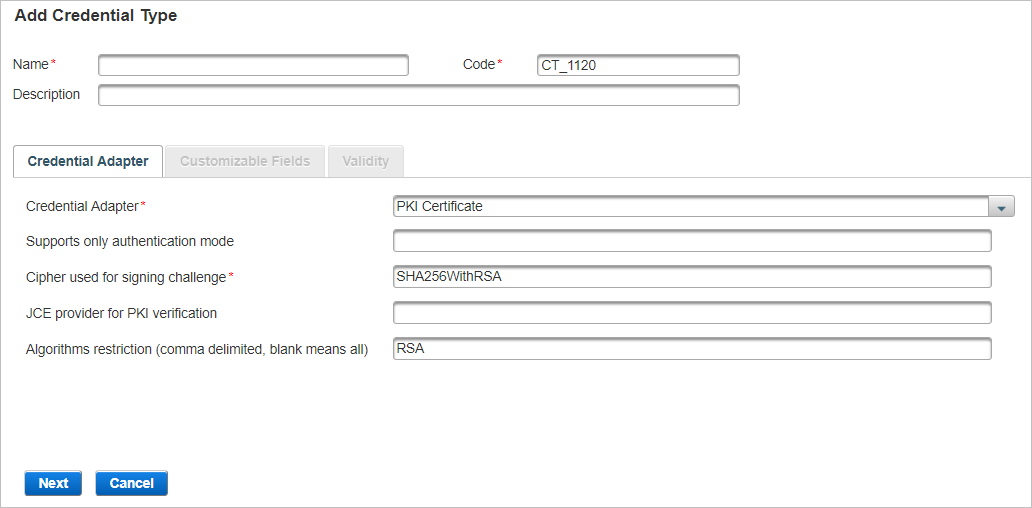 Configure Credential Types | ActivID Appliance | HID Global