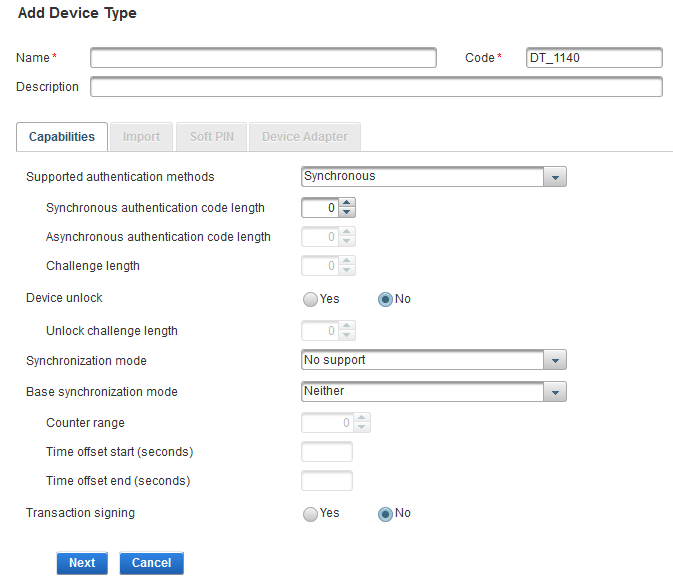 Configure Device Types | ActivID Appliance | HID Global