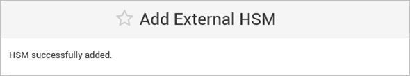 Managing External HSMs | ActivID Appliance | HID Global