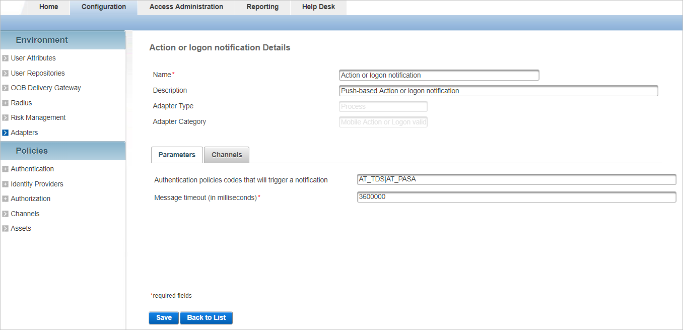 Enable Action or Logon Validation Feedback | ActivID Appliance | HID Global