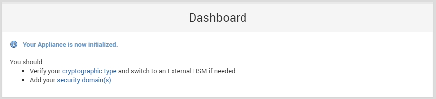 Initializing the ActivID Appliance | ActivID Appliance | HID Global