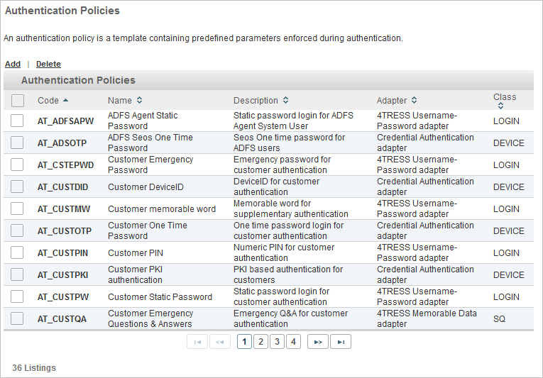 Configure Authentication Policies | ActivID AS | HID Global