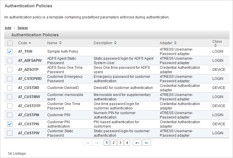 Configure Authentication Policies | ActivID AS | HID Global