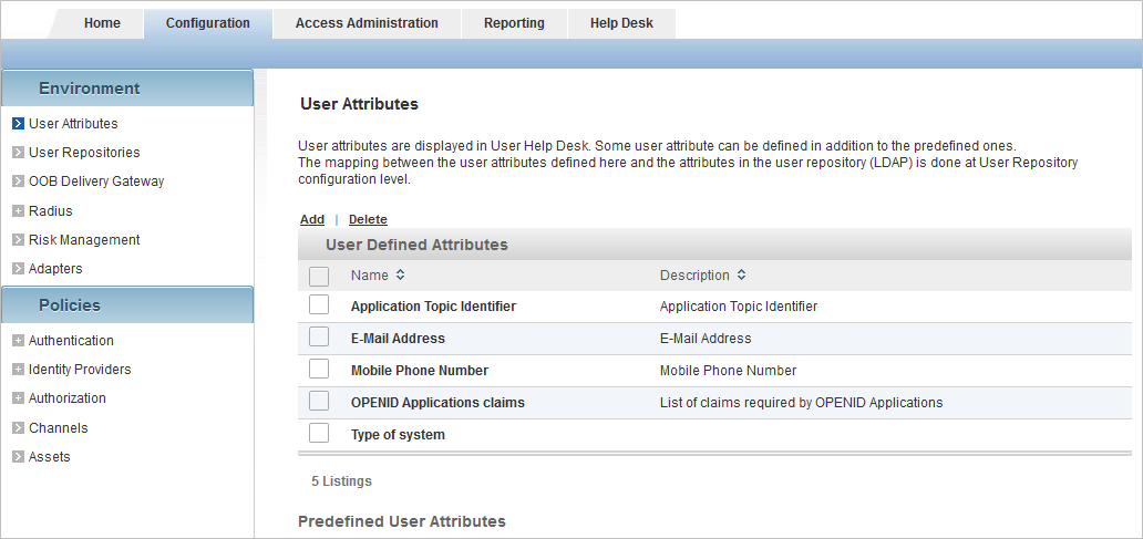 Configure User Attributes | ActivID AS | HID Global
