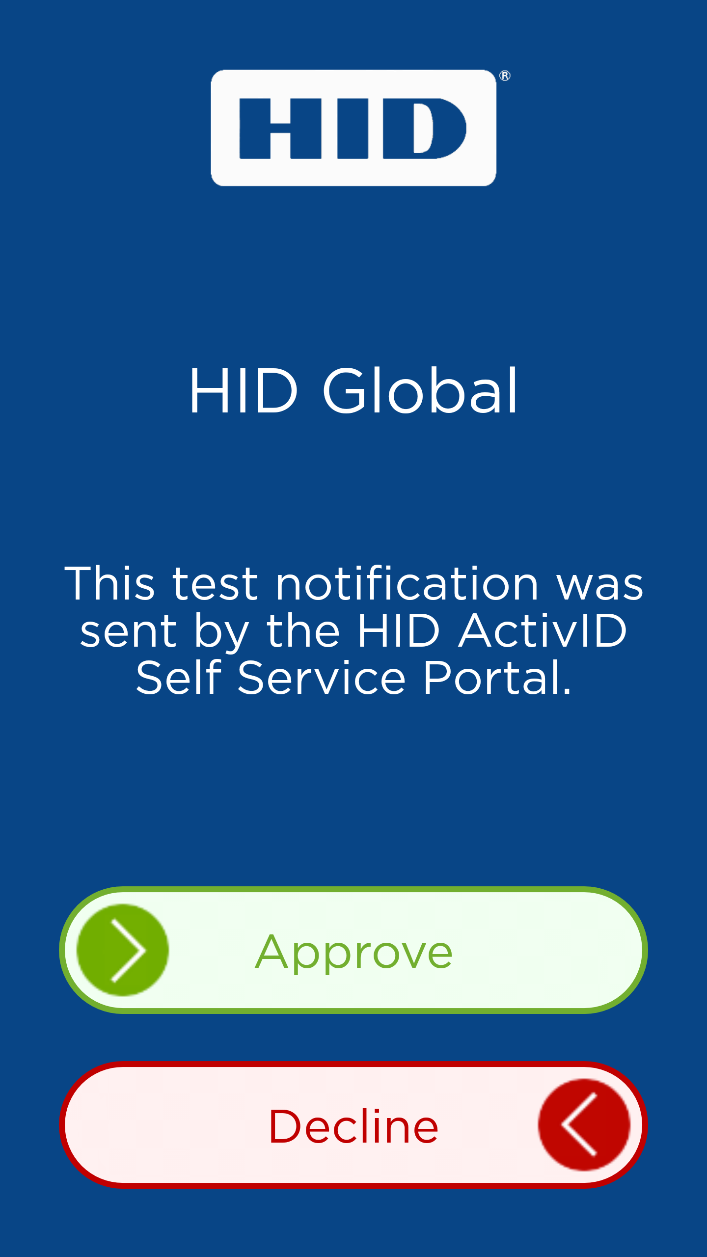 Approve Logons or Actions | ActivID AS | HID Global