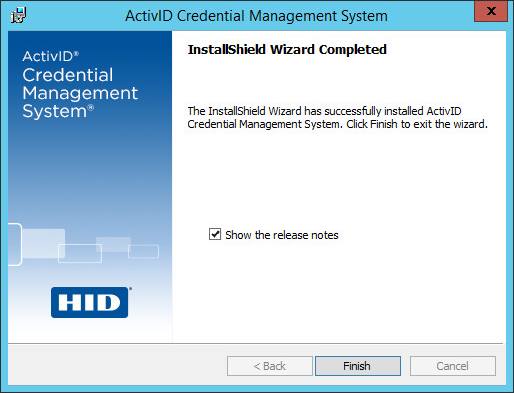 Install ActivID CMS and Its Databases | ActivID CMS | HID Global