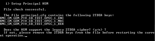 Initialize the Principal HSM | ActivID CMS | HID Global