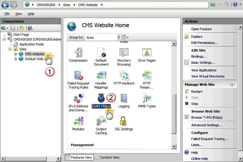 Configuring IIS 7 and IIS 8 | ActivID CMS | HID Global