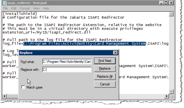 Update the ISAPI Configuration Properties File | ActivID CMS | HID Global