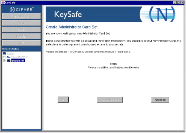 Procedure 2: Configuring the nCipher Security World | ActivID CMS | HID ...