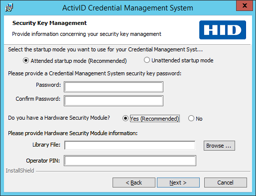Install ActivID CMS and Its Databases | ActivID CMS | HID Global