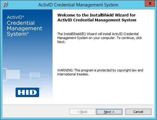 Install ActivID CMS and Its Databases | ActivID CMS | HID Global