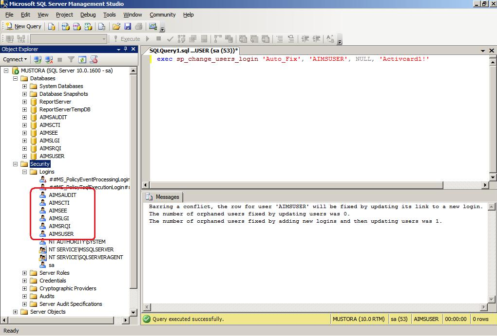 Migrating Data to a New Microsoft SQL Server | ActivID CMS | HID Global
