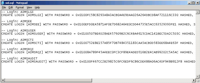 Transferring Logins and Passwords Between Server Instances | ActivID ...