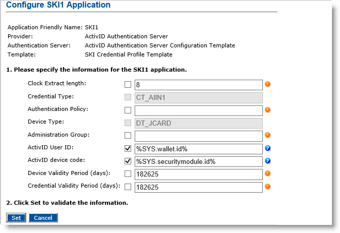 Configuring an SKI Application with ActivID Authentication Server or ...