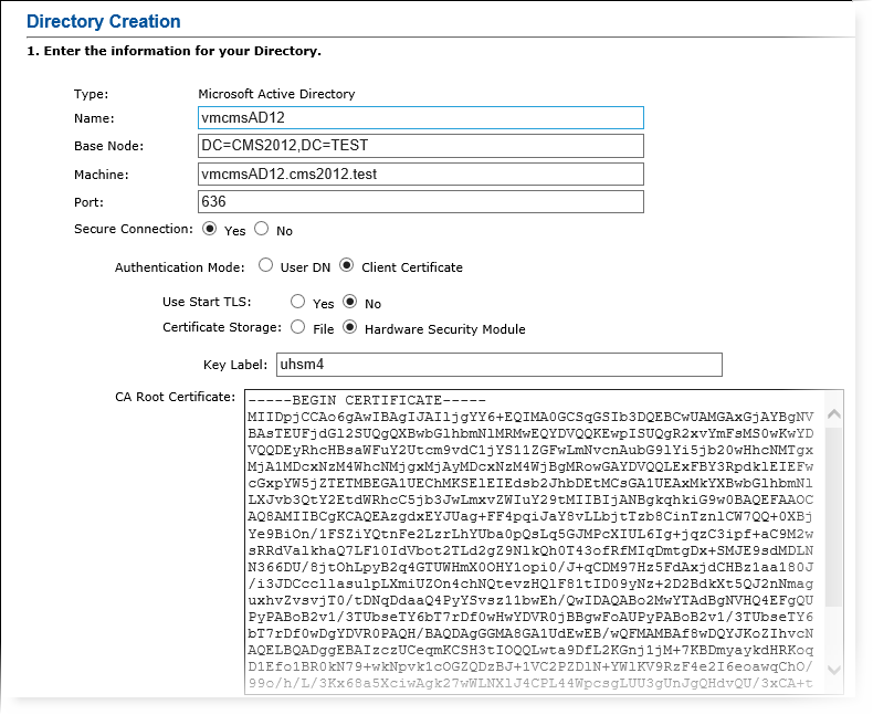 Procedures for Managing Directories | ActivID CMS | HID Global