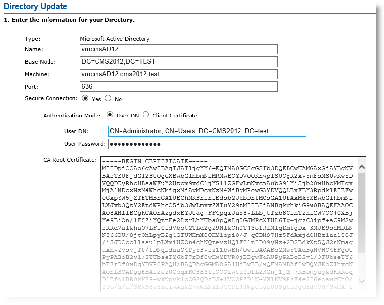 Procedures for Managing Directories | ActivID CMS | HID Global