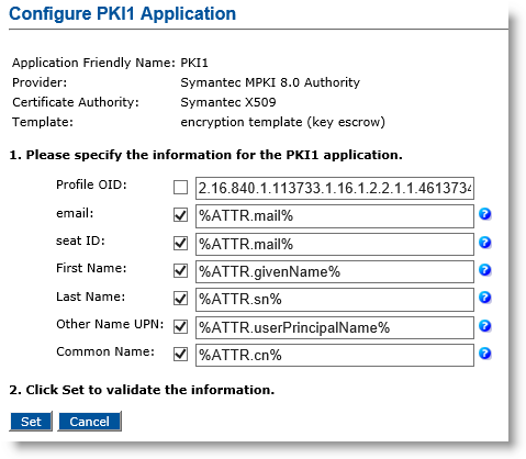 Configuring a PKI Application Using a Symantec MPKI v8 CA | ActivID CMS ...