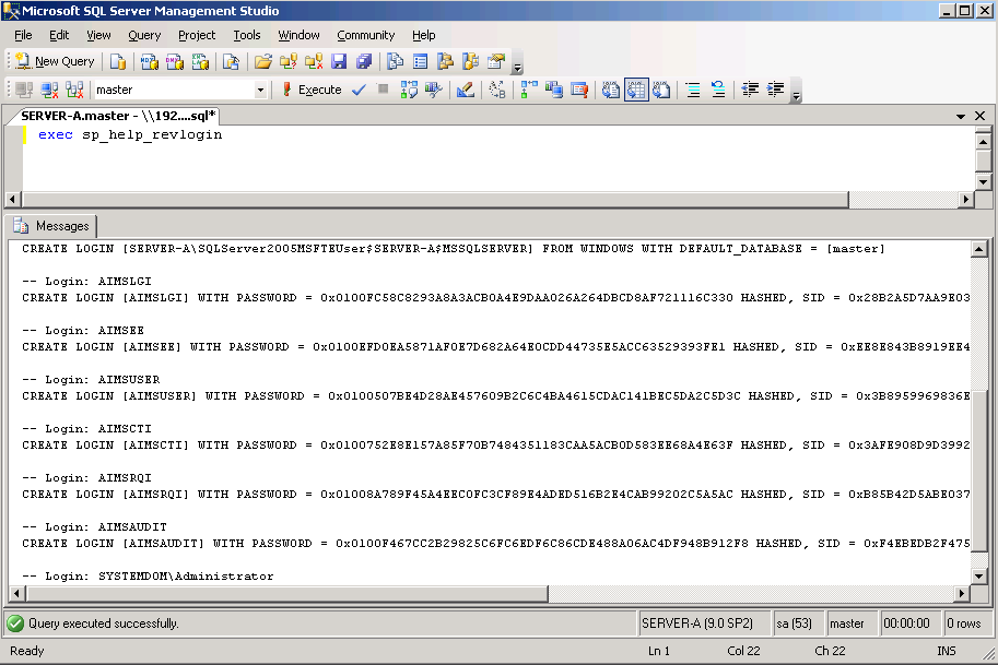 Transferring Logins and Passwords Between Server Instances | ActivID ...