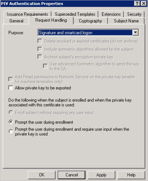 Configuring Microsoft Certificate Templates | ActivID CMS | HID Global