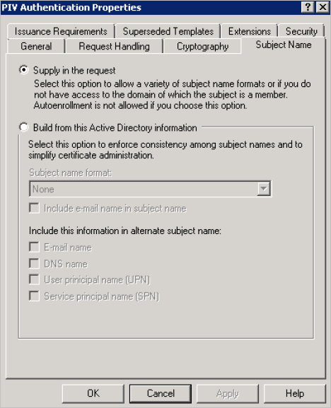 Configuring Microsoft Certificate Templates | ActivID CMS | HID Global