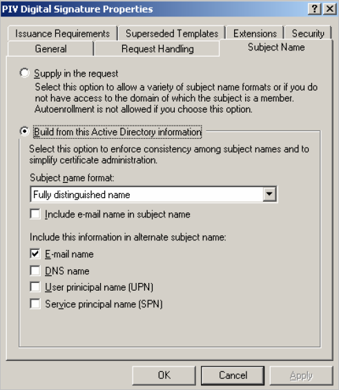 Configuring Microsoft Certificate Templates | ActivID CMS | HID Global