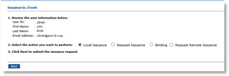 Creating an Issuance Request | ActivID CMS | HID Global