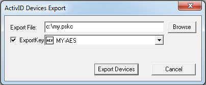 Export Initialized Devices | ActivID Device Initialization Tool | HID ...