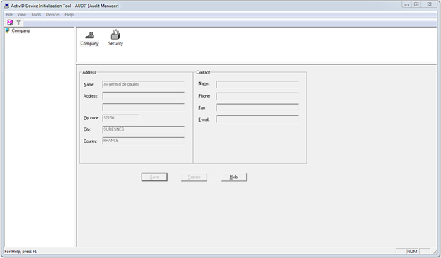 Manage Audit Services | ActivID Device Initialization Tool | HID Global