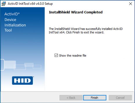 Installing the Device Initialization Tool | ActivID Device ...